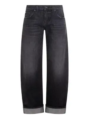 Khaite Khaite Wide-Leg Jeans Black