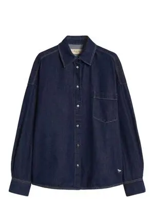 Max Mara Long Sleeve Buttoned Shirt - Navy Blue