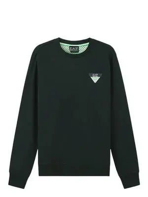 EA7 Crew Neck Logo Sweatshirt - Black