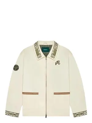MALBON Harvest Embroidered Collar Jacket - Neutrals
