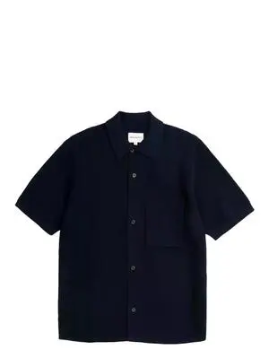 Norse Projects Fredensborg Knit Shirt - Blue