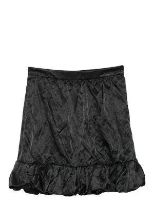 Chloé Ruffled-hem Mini Skirt - Black