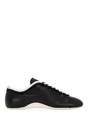 Dries Van Noten Calf Leather Ballet Sneakers - Black