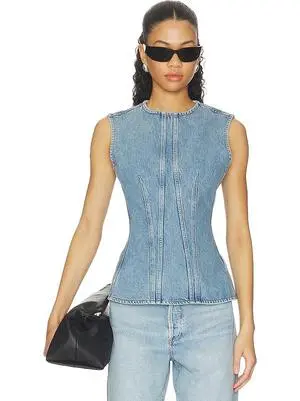 AGOLDE Corbin Shell Top - Blue
