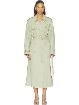Ronny Kobo Cohen Trench Coat - Sage