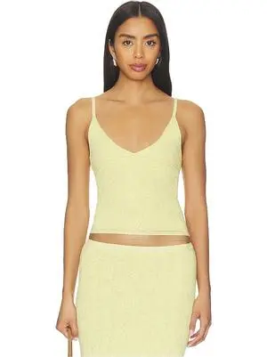 ASTA RESORT Pointelle Camisole - Lemon