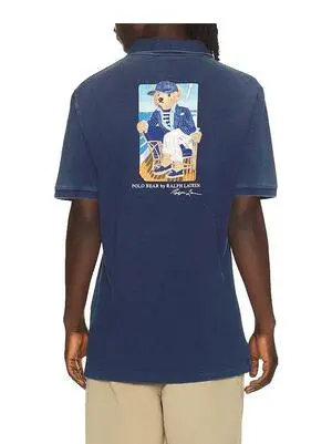 Polo Ralph Lauren Short Sleeve Mesh Novelty Bear Polo In . Also - Navy