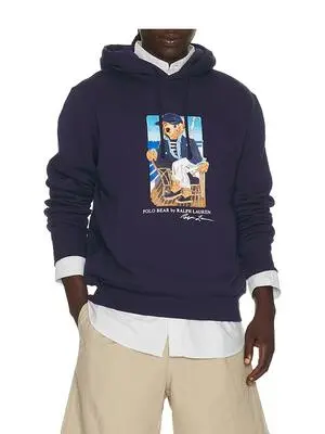 Polo Ralph Lauren Seasonal Fleece Novelty Newport Bear Hoodie - Navy