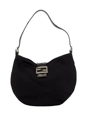 FWRD RENEW Fendi Nylon Hobo Bag - Black
