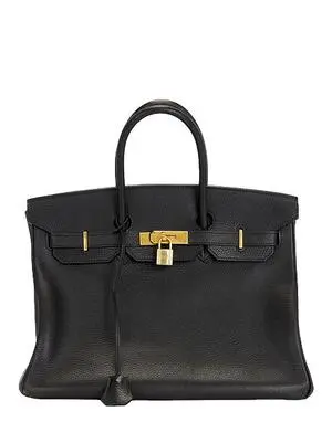 FWRD RENEW Hermes Birkin 35 Retourne Handbag In Ardennes Leather - Black