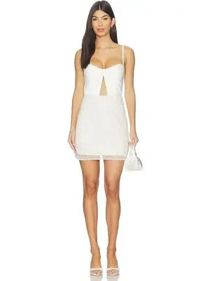 LOVERS AND FRIENDS Embellished Mini Dress - Ivory