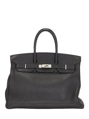FWRD RENEW Hermes Togo Birkin 35 Handbag - Black