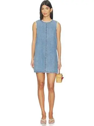 FRAME The Crochet Tide Dress - Blue