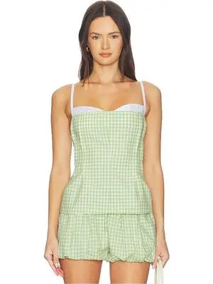 Simkhai Charlee Bustier Top - Green