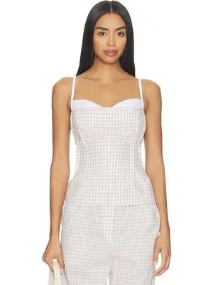 Simkhai Charlee Bustier Top - Beige