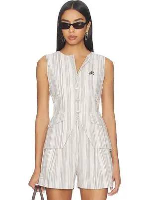 MALBON Keily Vest Top - Cream
