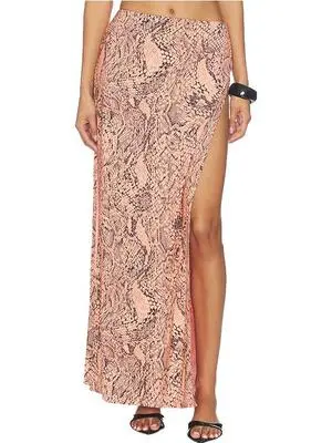 AFRM Tempest Maxi Skirt - Peach
