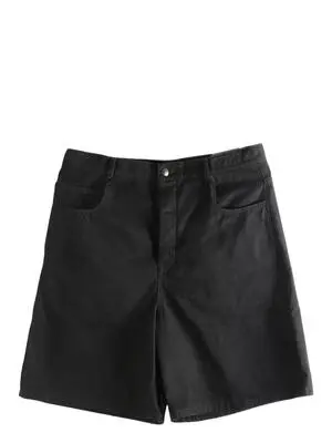 ANN DEMEULEMEESTER Wide-leg Bermuda Shorts With Detachable Belt - Black
