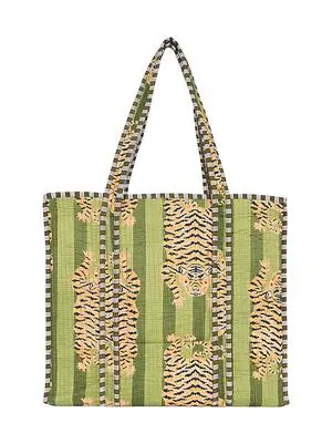 CYC Tibetan Tiger Tote Bag - Green