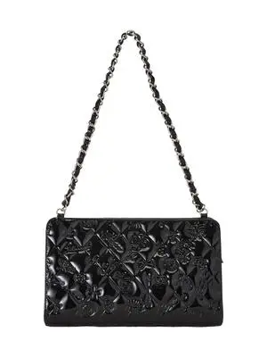Chanel Patent Leather Lucky Charms Shoulder Bag - Black