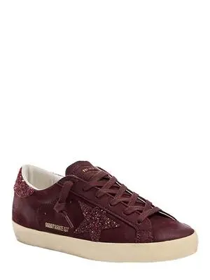 GOLDEN GOOSE Golden Goose Super Star Sneakers Burgundy