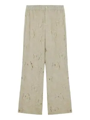 NOCTURNE Nocturne Jacquard Wide-Leg Trousers