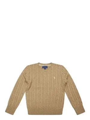 Polo Ralph Lauren Cable Knit Crewneck Jumper - Beige