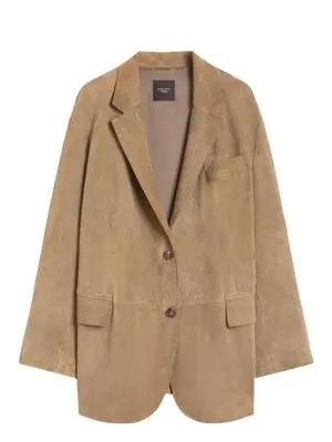 Max Mara Suede Blazer - Mud