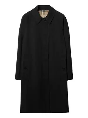 Burberry Mid-length Camden Heritage Car Coat - Black