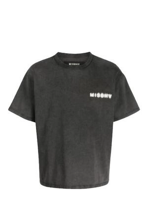 MISBHV Logo Printed Crewneck T-shirt - Black