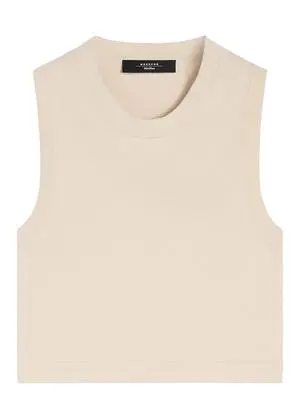 MAX MARA Weekend Max Mara Ribbed-Knit Cropped Top