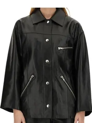 STAND STUDIO Long-sleeved Casual Jacket - Black