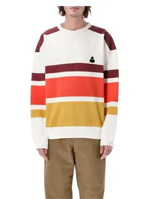Isabel Marant Étoile Meyoan Striped Logo Sweatshirt - Multicolor