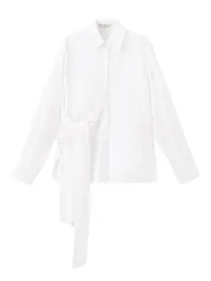 MANGO MANGO Asymmetric Knot Shirt