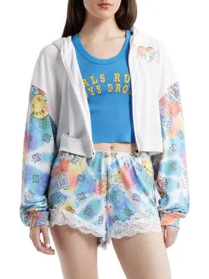 BOYS LIE Tie-dye Graphic Full Zip Hoodie - Multi