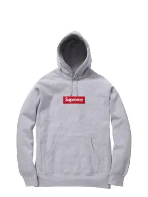 Supreme Supreme Box Logo Pullover Hoodie Grey