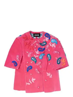 ABSURDE Matisse Velvet Jacket - Pink