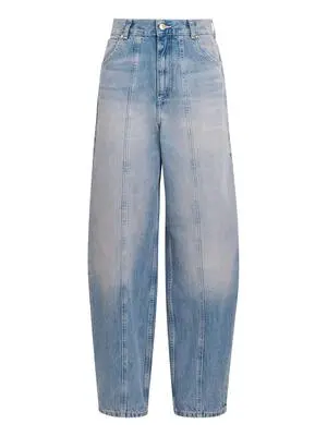 Sandro Barrel Leg Jeans - Blue