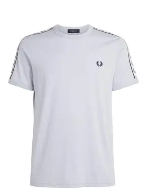 Fred Perry Cotton Tape Ringer T-shirt - Blue