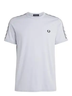 Fred Perry Cotton Tape Ringer T-shirt - Blue