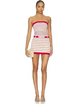 LOVERS AND FRIENDS Maeve Strapless Mini Dress - Red Multi