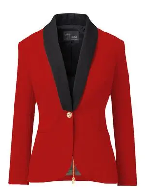 LAYO G Rebellious Stretch Blazer - Red
