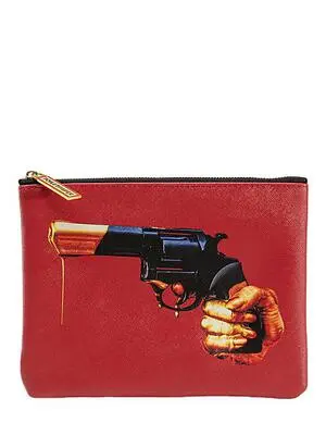 SELETTI Revolver Faux-leather Cosmetics Bag - One-color