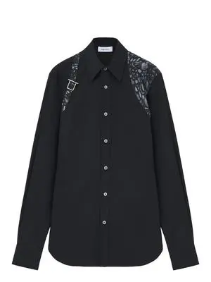 Alexander McQueen Metal Detail Shirts - Black