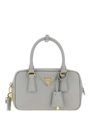 Prada Structured Top Handle Tote Bag - Cloud Ash