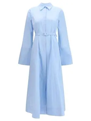 Gabriela Hearst Gabriela Hearst Carmina Belted Maxi Dress Blue