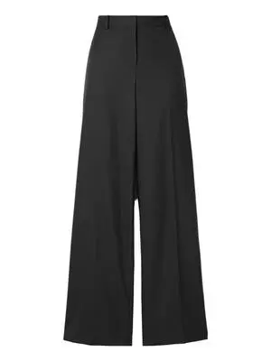 THE ROW Bufus Wide-leg Trousers - Black