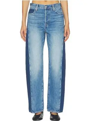 Madewell Pieced Barrel Jeans - Blue