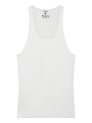 Casablanca Logo Patch Vest - White
