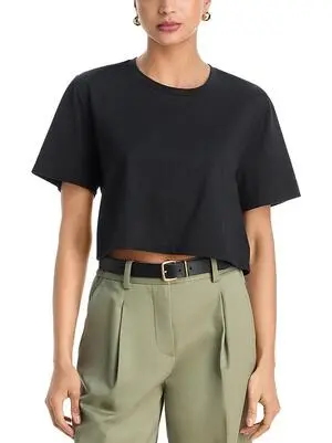 A.L.C. Kali Cropped Tee - Black